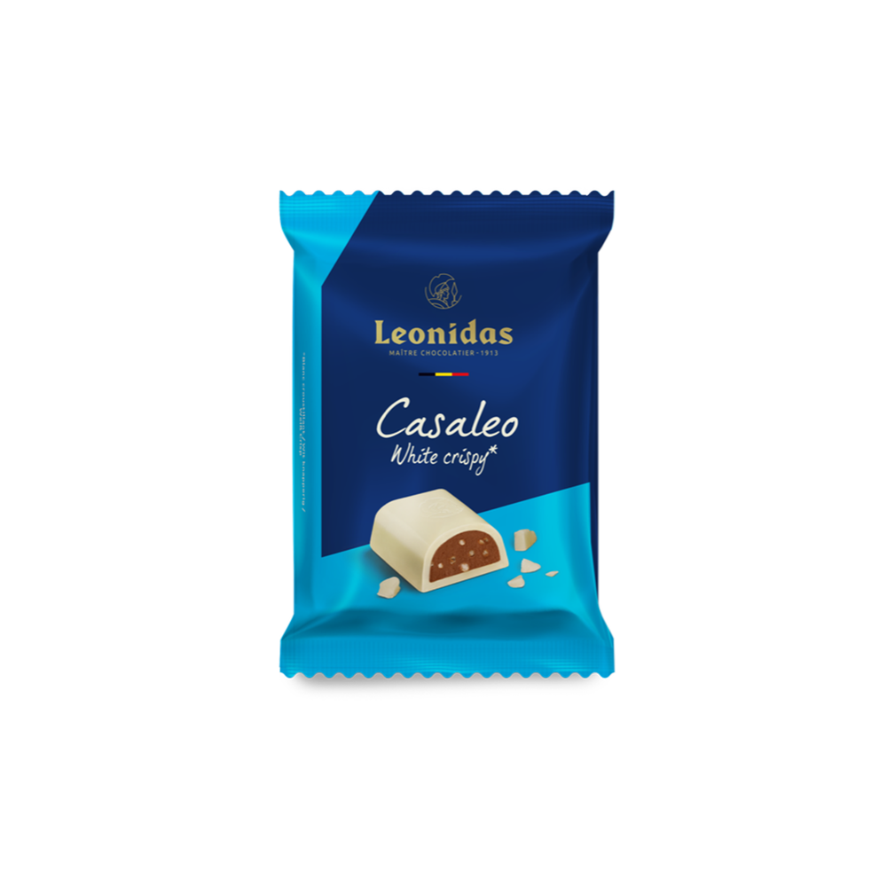 Tablette fourée Casaleo Blanc, 5 x 75 g - Livraison en Belgique - Leonidas