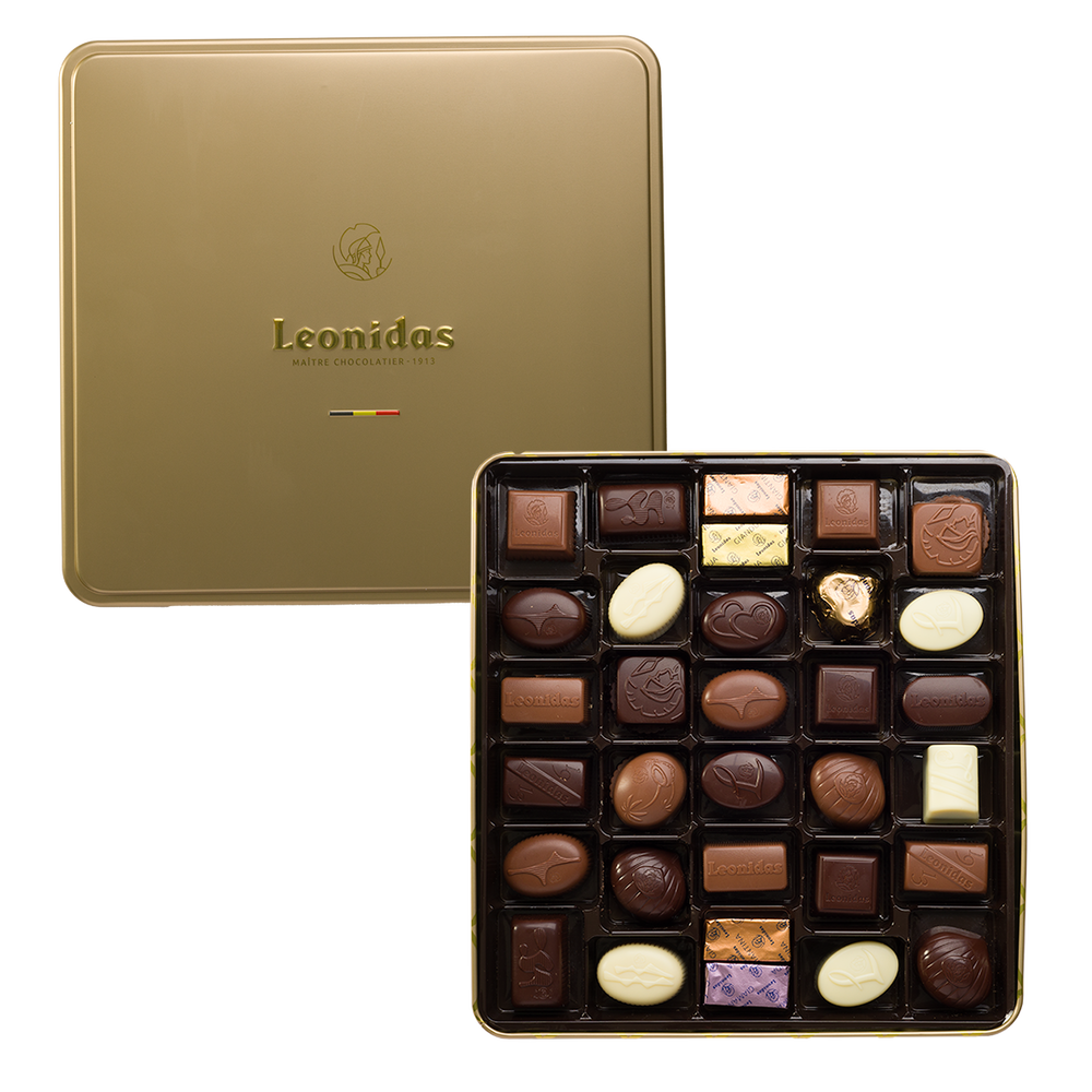 Leonidas Metal Gift Box - 30 pcs - Delivery in Belgium - Leonidas